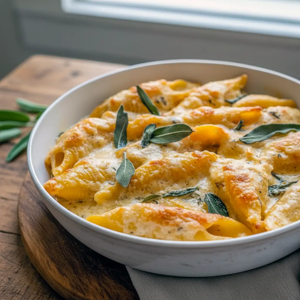 Delicious Fall Dinner Recipes - Irresistible Pumpkin Gouda Shells with ...