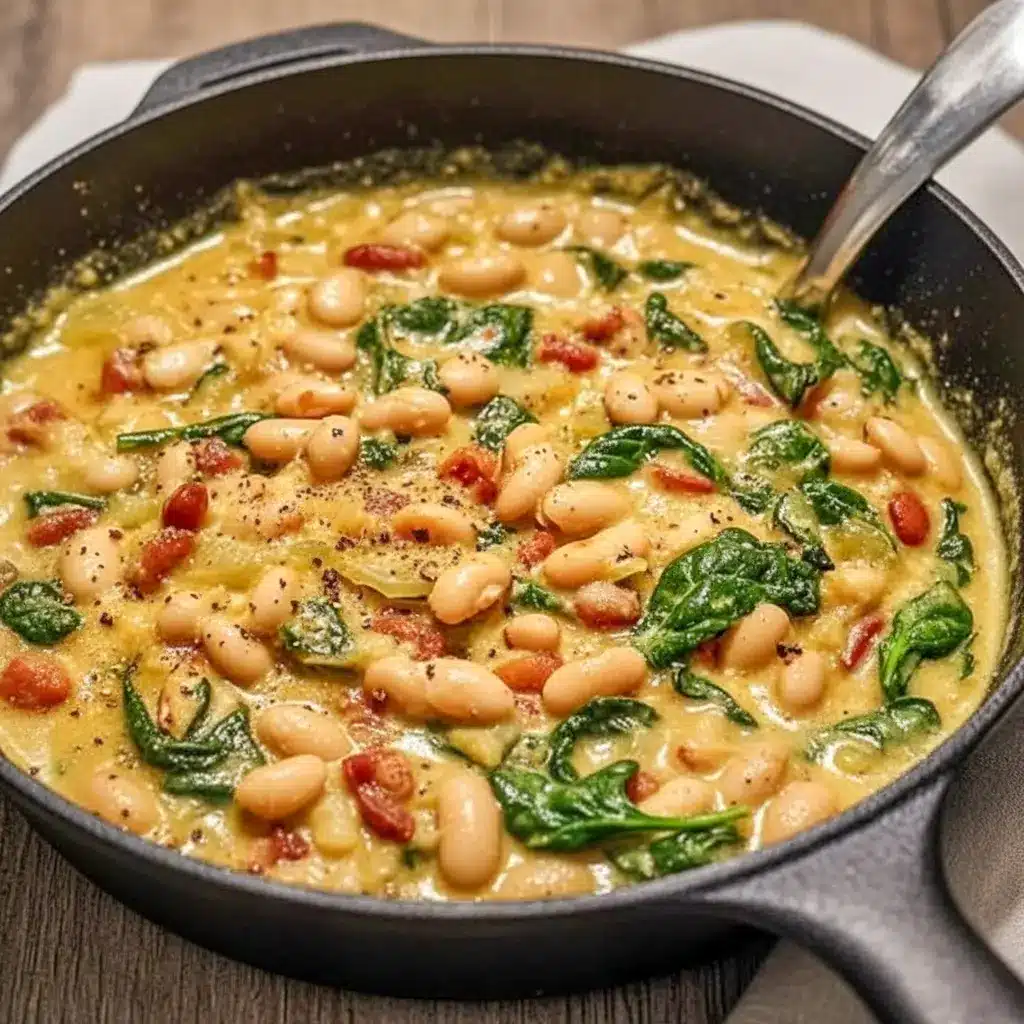 Easy Healthy Dinner Fall - Marry Me White Bean & Spinach Skillet
