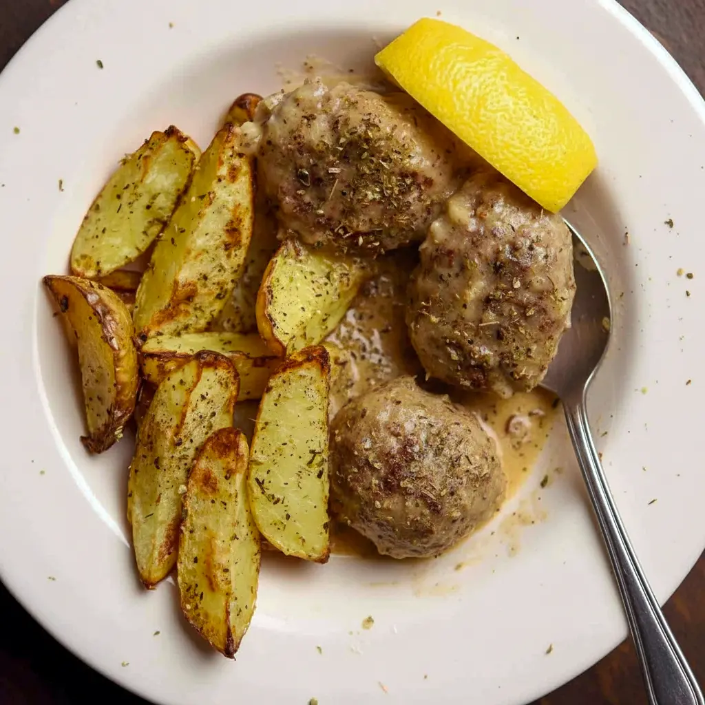 Soft and Juicy Greek Keftedes in Lemon Sauce — A Tasty Meatballs Recipe ...