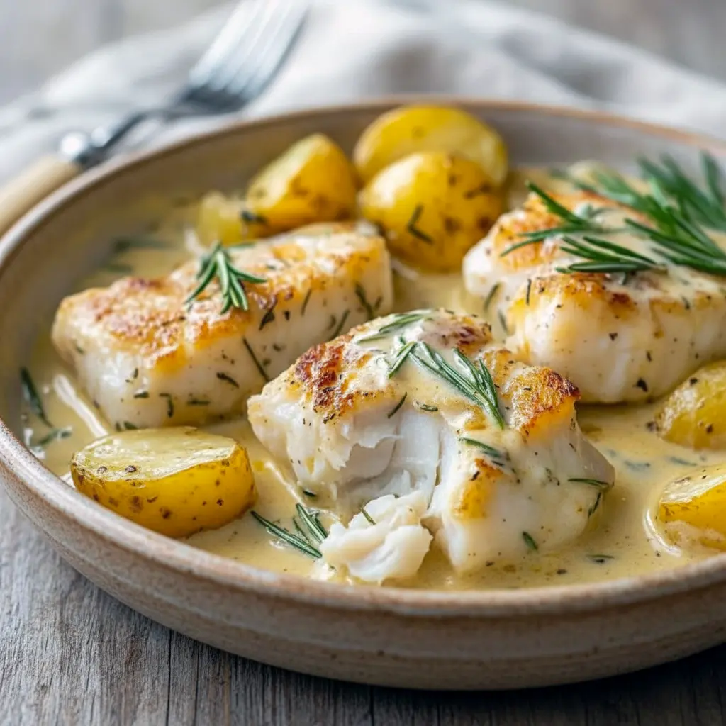 The Best Baked Cod And Potatoes in Rosemary Cream — A Must-Try Cod ...