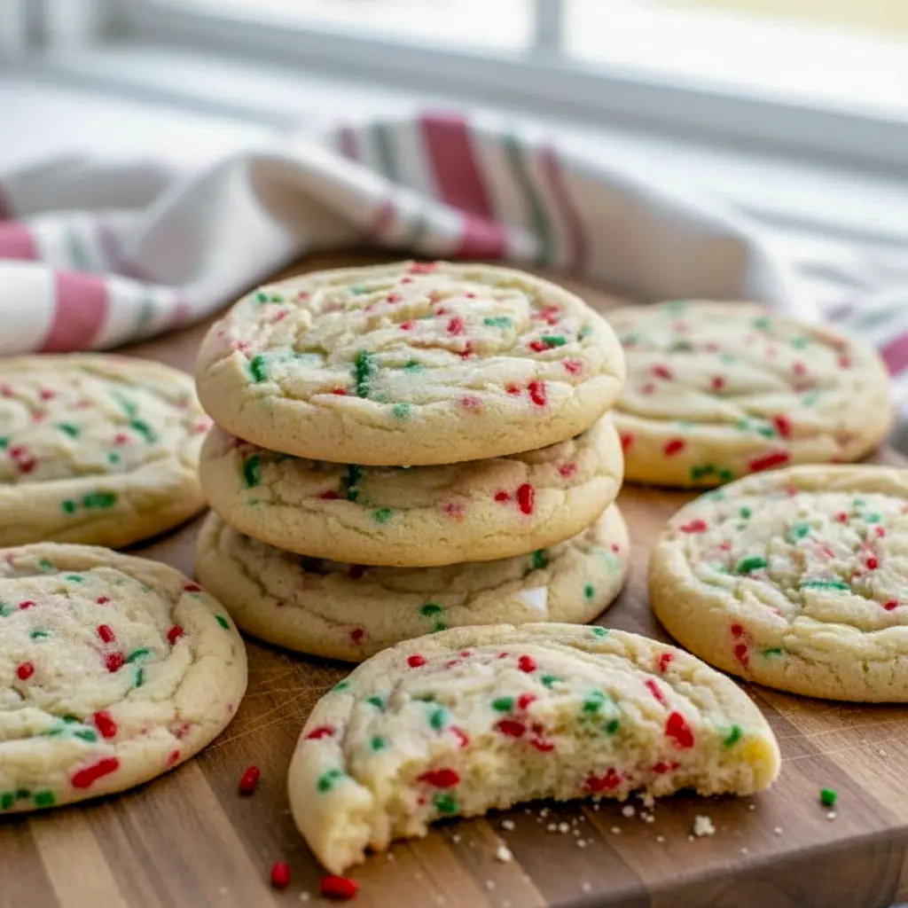 Top Christmas Baking Recipes Pick - Easy Christmas Sprinkle Sugar Cookies