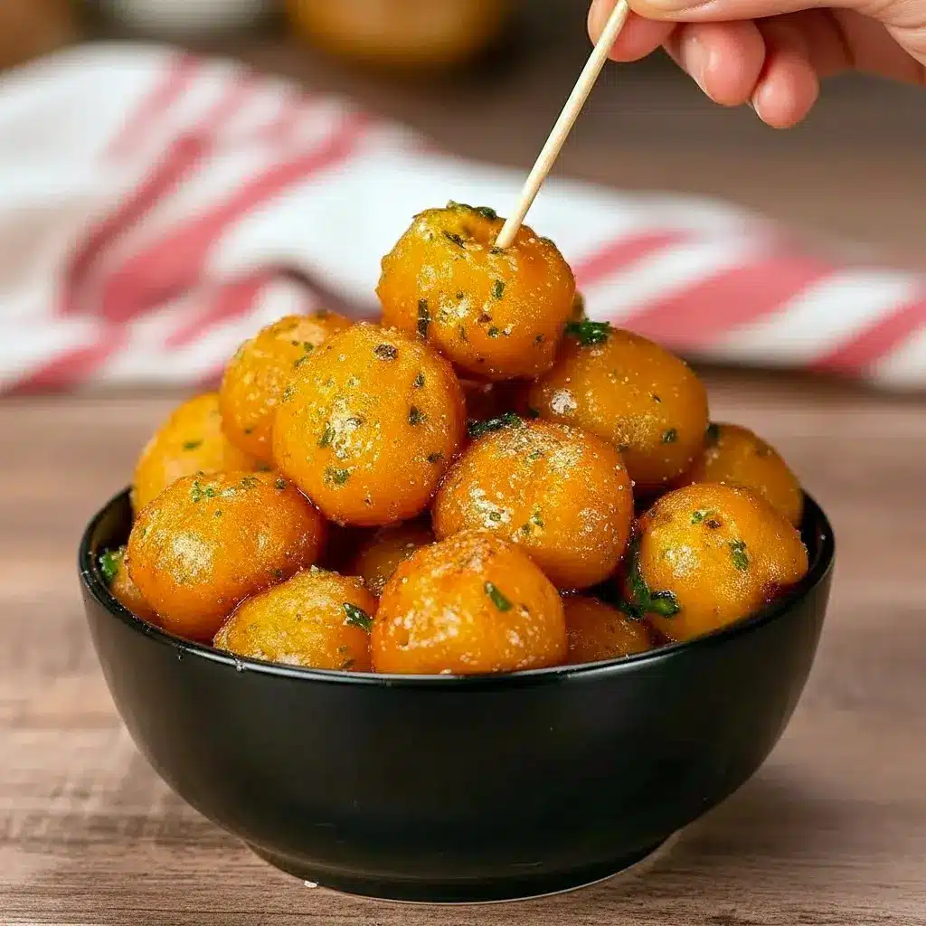 Easy Crispy Garlic Potato Pops — Crispy Potato Snack Ideas for Party ...