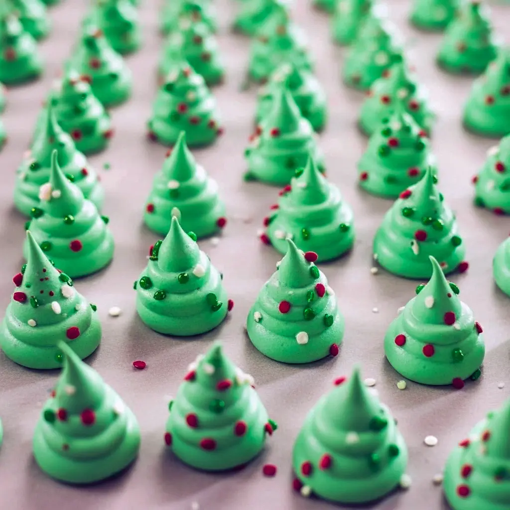 Irresistible Meringue Christmas Trees — Easy, No-Fail Dessert - 9am Chef