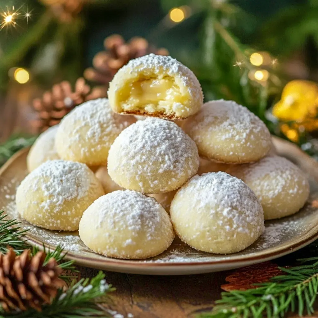 Zesty Lemon Cream Snowball Cookies — Refreshing Winter Desserts - 9am Chef