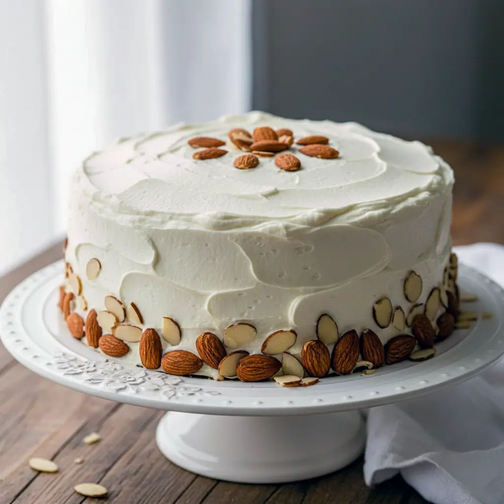 Best Ever Almond Cream Cake — Rich, Cloud-Like Layers - 9am Chef