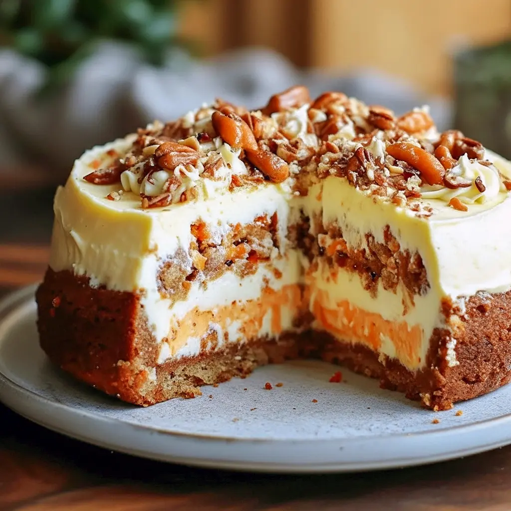 Easy Carrot Cake Cheesecake — Decadent Cheesecake with Cozy Spice - 9am ...