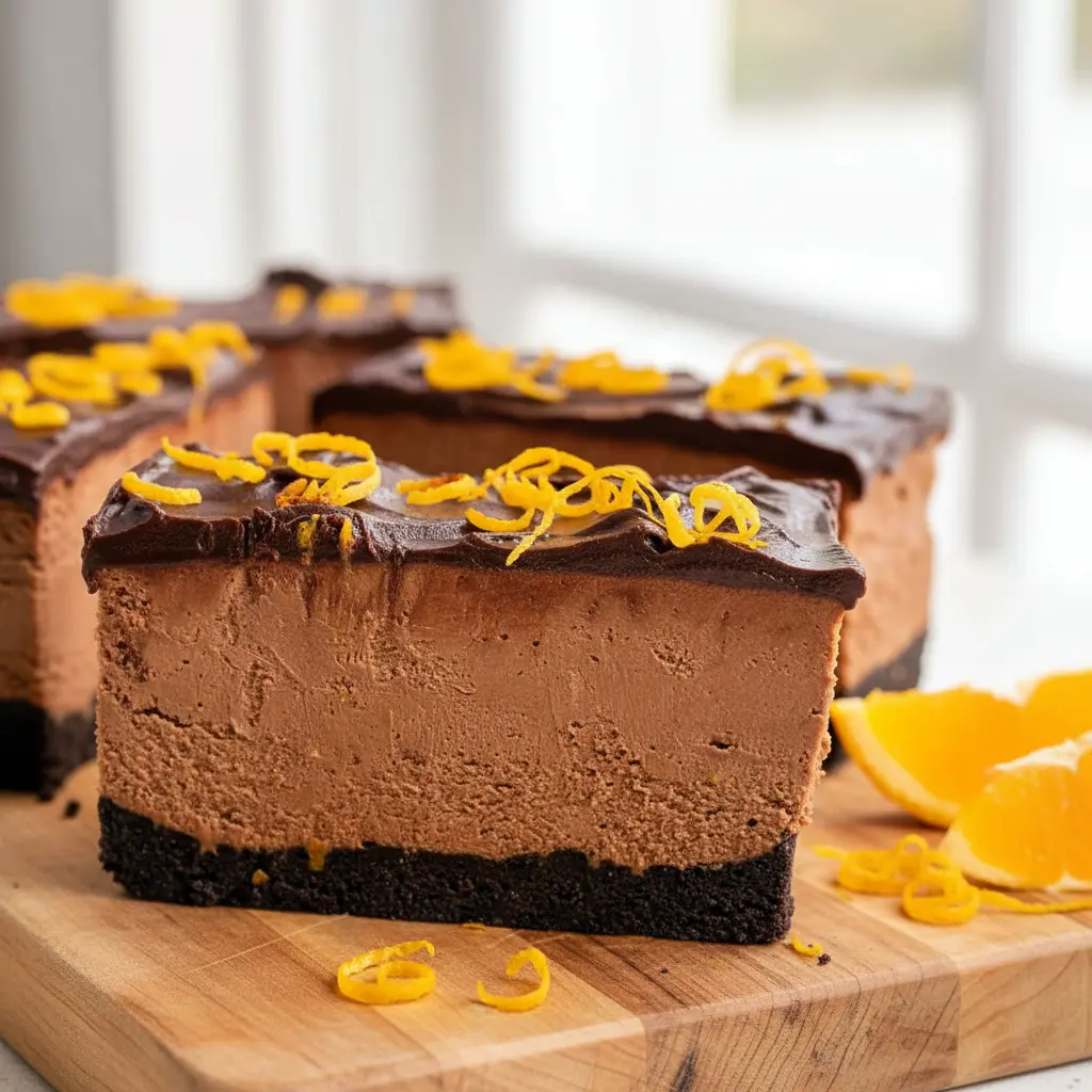 Easy Chocolate Orange Cheesecake — Quick, Creamy Citrus Cheesecake ...