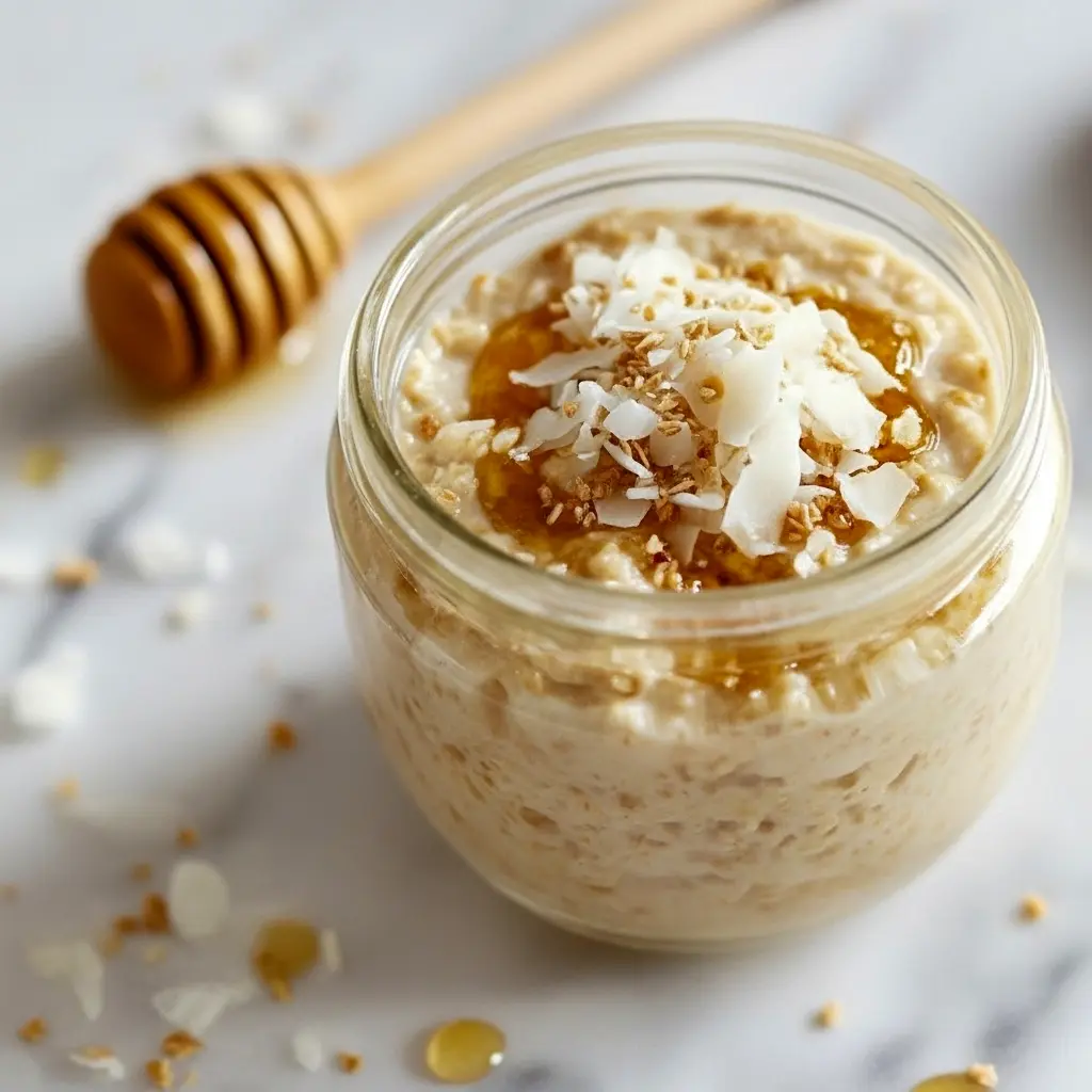 Simple DIY Overnight Oats — Easy Coconut Cream Pie Overnight Oats 9am Chef