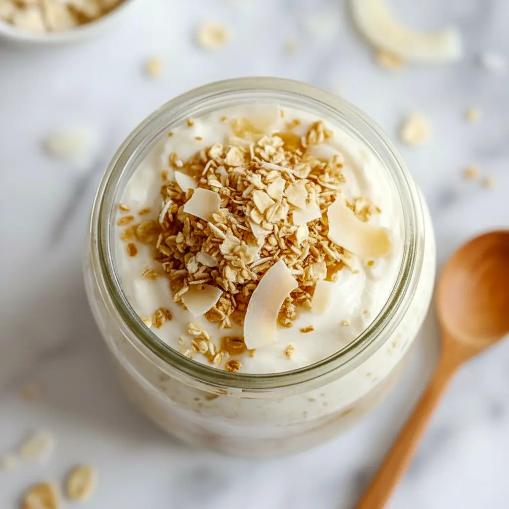 Easy Coconut Cream Pie Overnight Oats — Simple DIY Overnight Oats - 9am ...