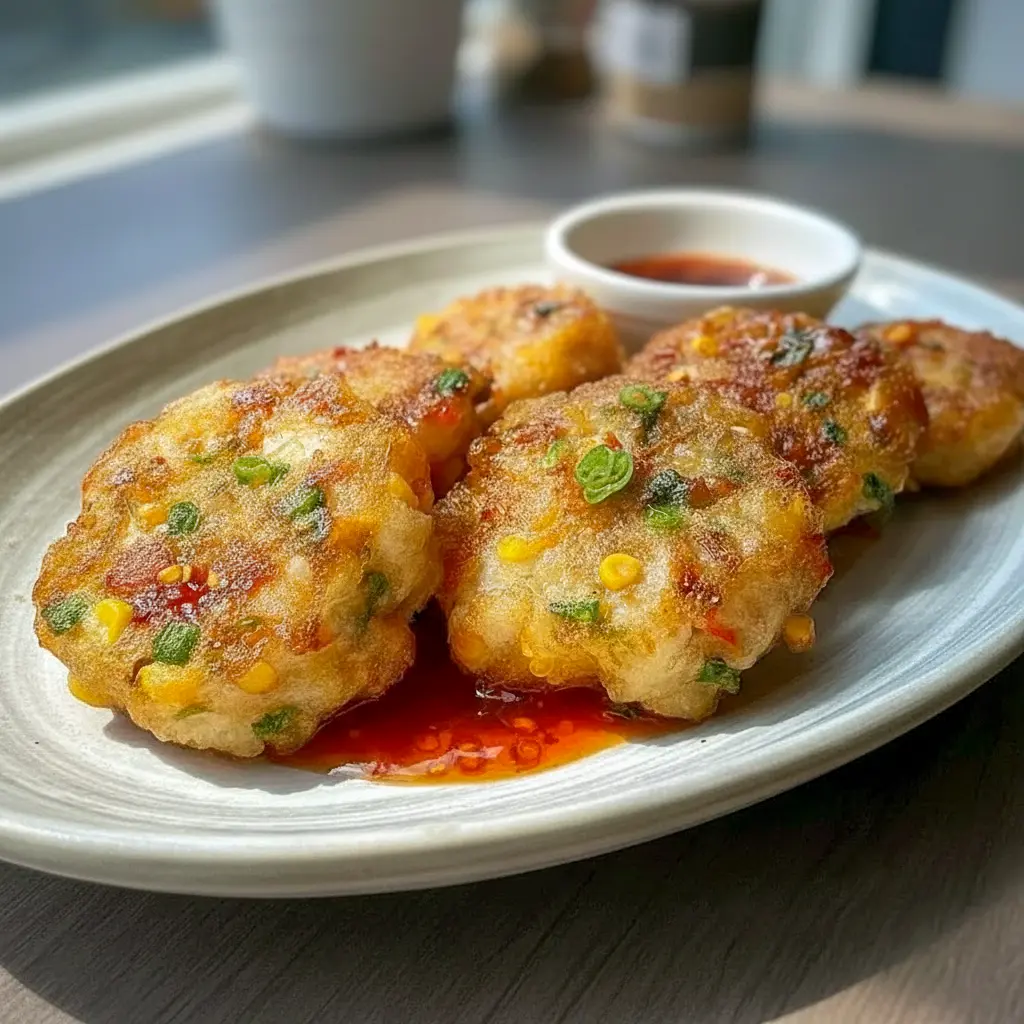 Easy Crispy Chinese Shrimp Cakes — Golden & Crunchy - 9am Chef