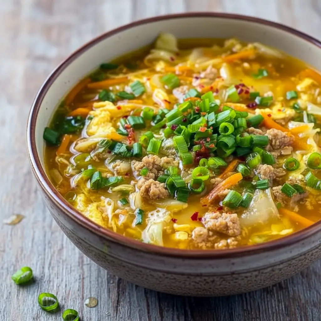 Easy Egg Roll Soup with Green Onions and Ginger — One Pot Healthy ...