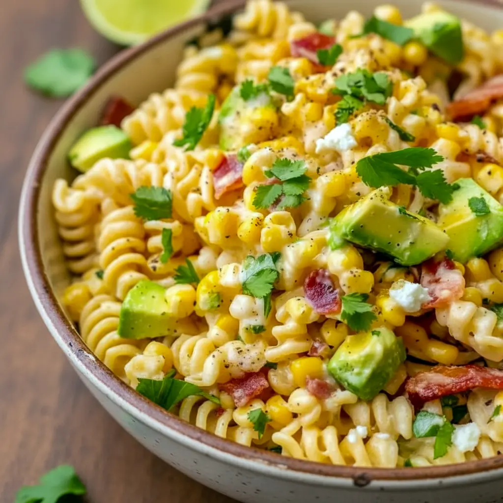 Easy Mexican Street Corn Pasta Salad — Creamy, Zesty & Fun Pasta Salad ...