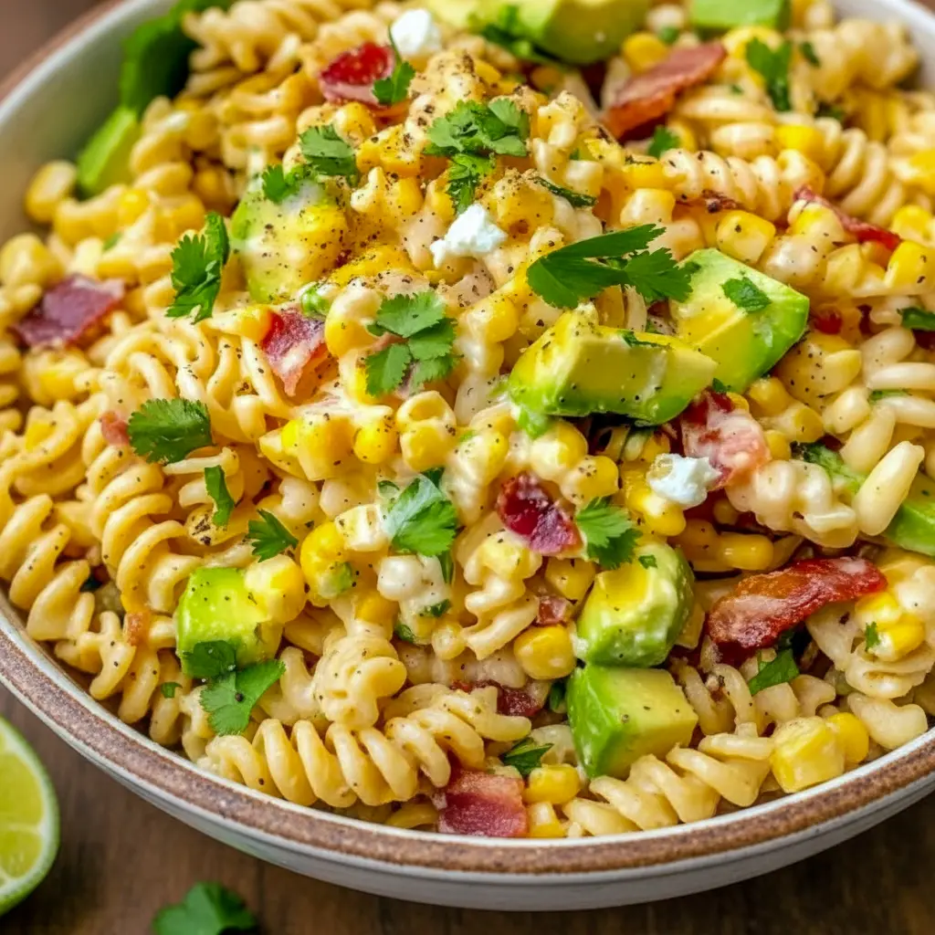 Easy Mexican Street Corn Pasta Salad — Creamy, Zesty & Fun Pasta Salad ...