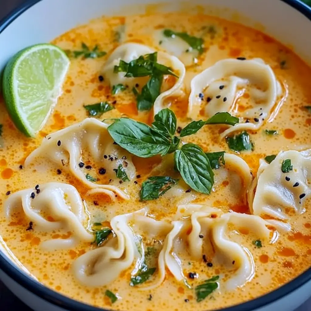 Easy Red Curry Pot Stickers Soup Recipe — Flavor-Packed Comfort in a ...