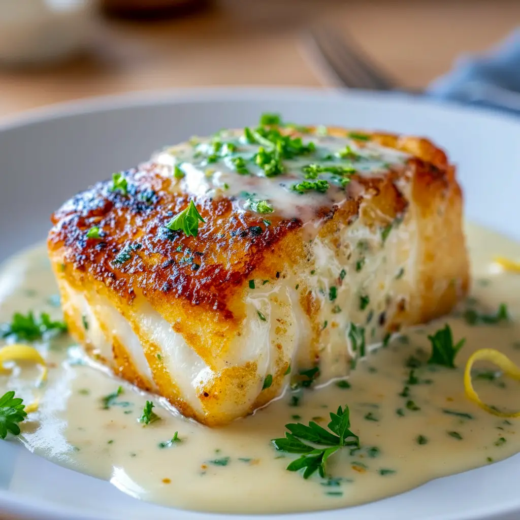 The Best Halibut Ever — Easy & Stunning Halibut with Lemon Beurre Blanc ...