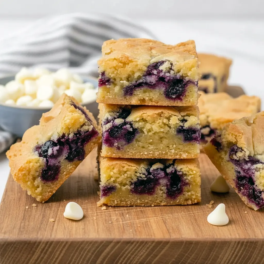 Failproof Blueberry White Chocolate Blondies — Sweet, Simple ...
