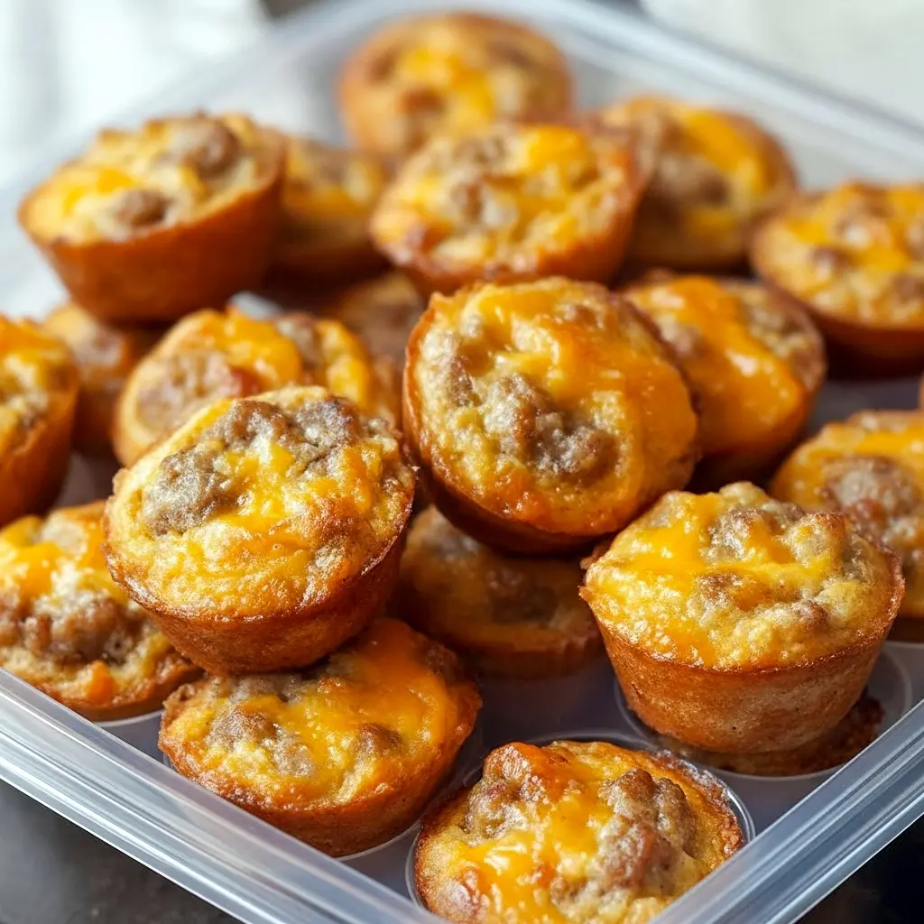 Easy Prep Breakfast — High-Protein Pancake Sausage Mini Muffins 9am Chef