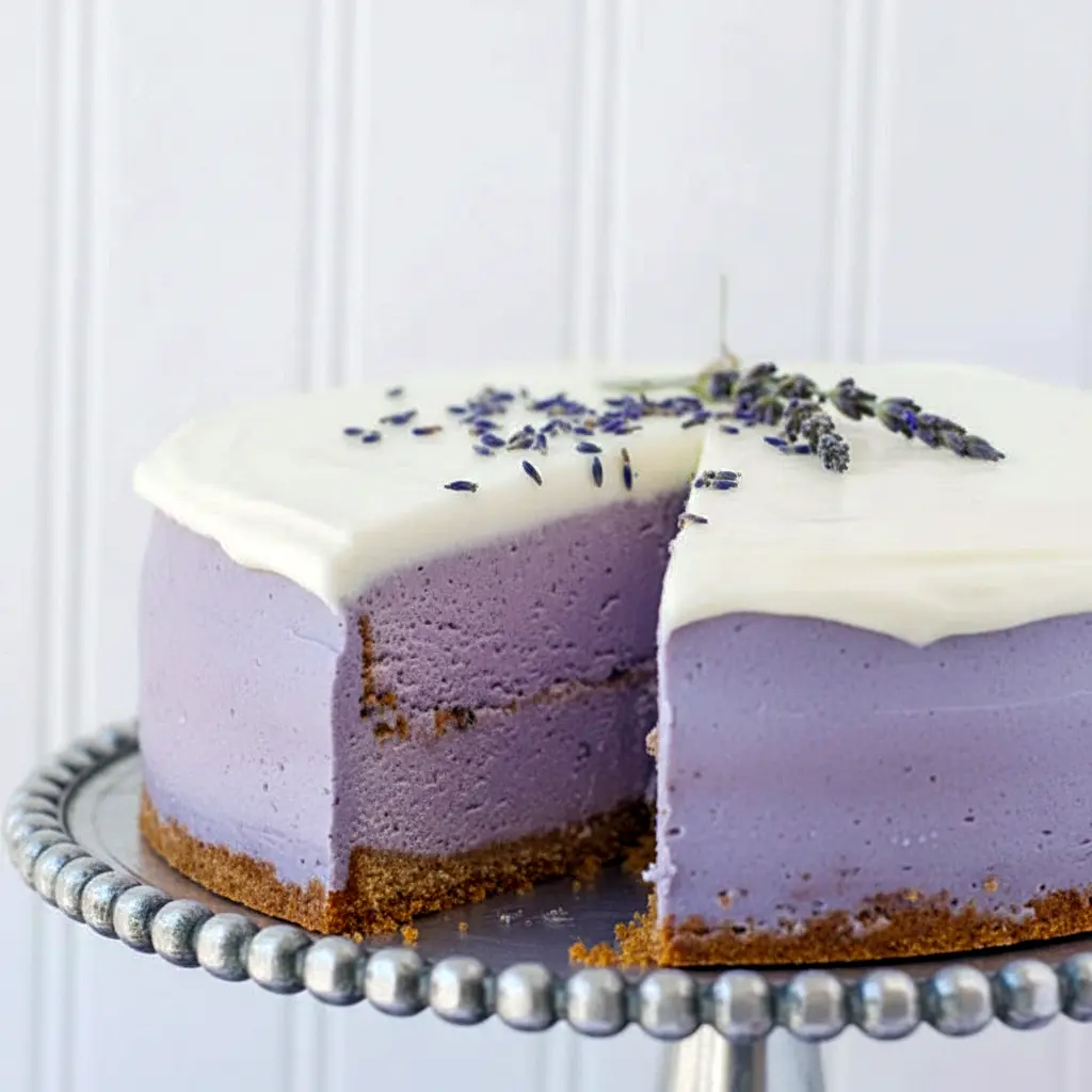 Honey Lavender Cheesecake — Easy, Creamy & Dreamy - 9am Chef
