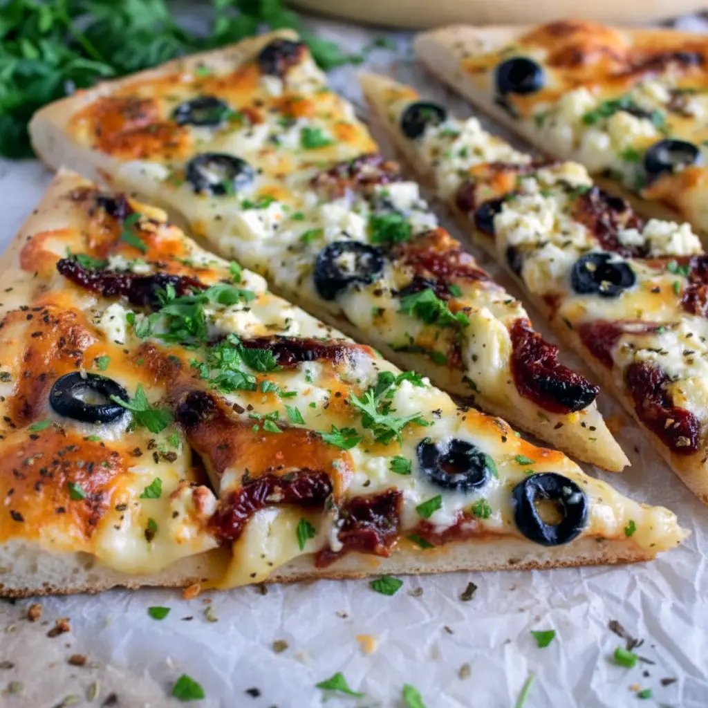 Irresistible Homemade Mediterranean Flatbread — Crispy, Healthy, No ...