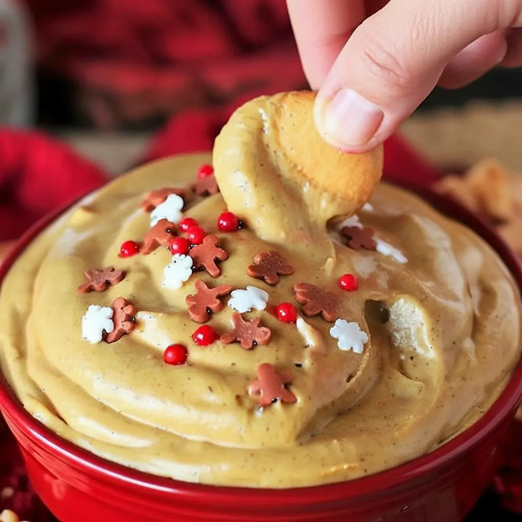 One of the Best Winter Dip Recipes - Quick & Easy Creamy Gingerbread Dip