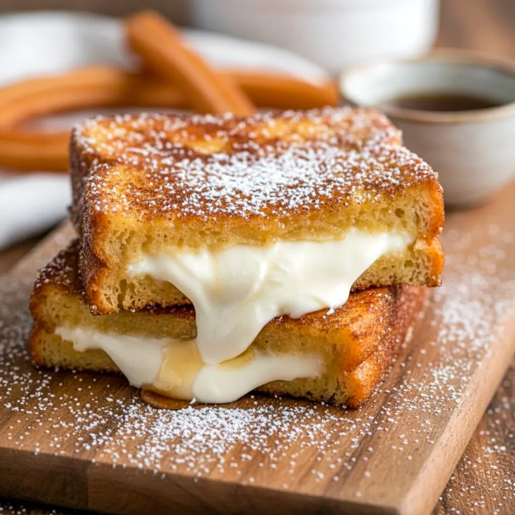 Quick & Simple Toast Recipes — Churro Stuffed French Toast - 9am Chef