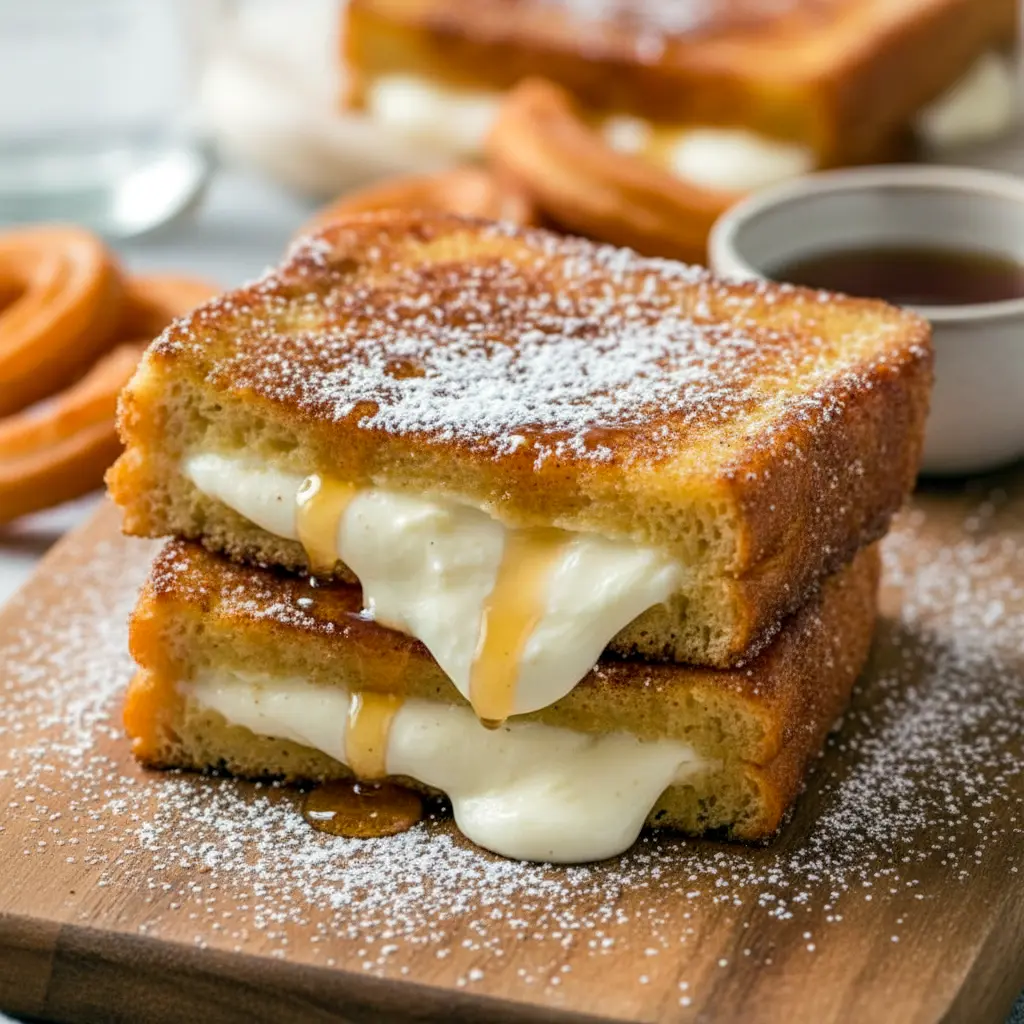 Quick & Simple Toast Recipes — Churro Stuffed French Toast - 9am Chef