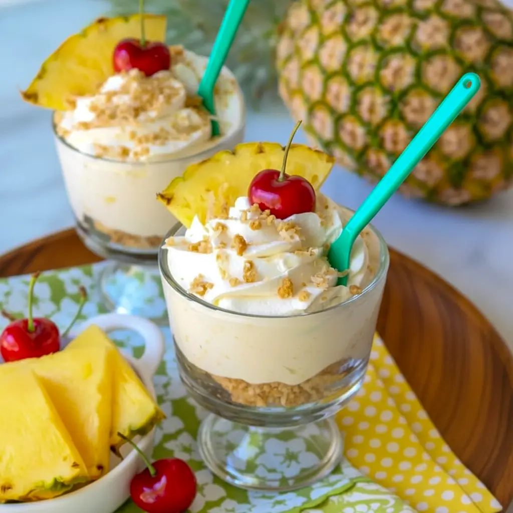 Simple & Dreamy Pina Colada Cheesecake Mousse — Easy Tropical Desserts ...