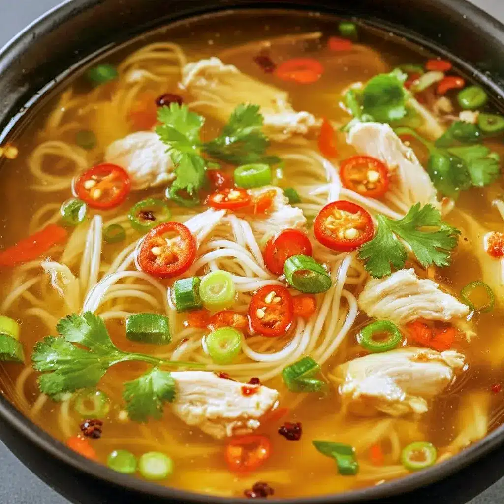 Soothing Ultimate Very Easy Soup Recipe — Ginger Garlic Chicken Noodle ...