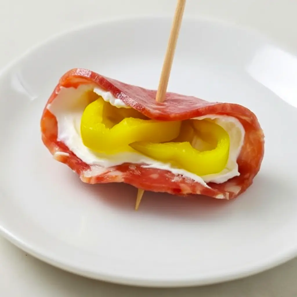 Bold & Zesty Salami Cream Cheese Pepperoncini Roll Ups — Easy Party ...