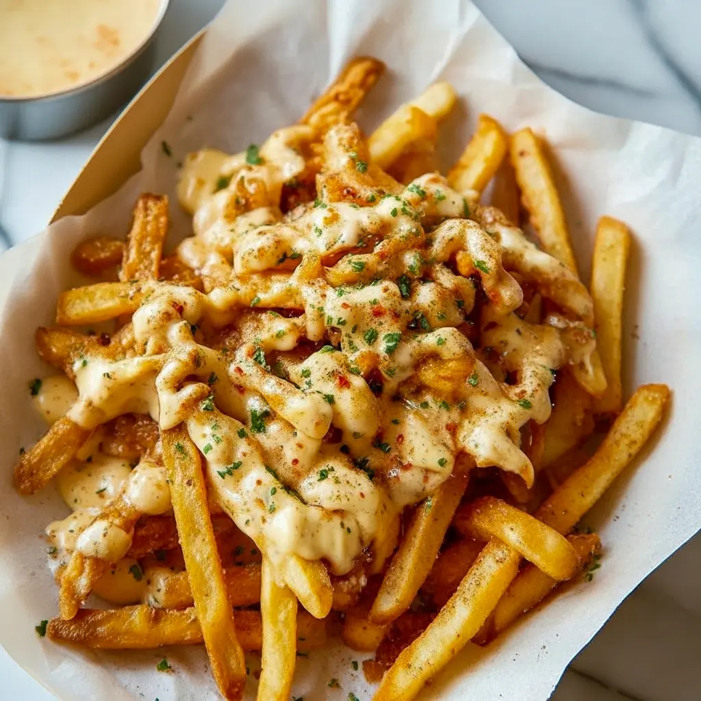 Irresistible Louisiana Voodoo Fries — Wingstop Cheese Sauce Copycat ...