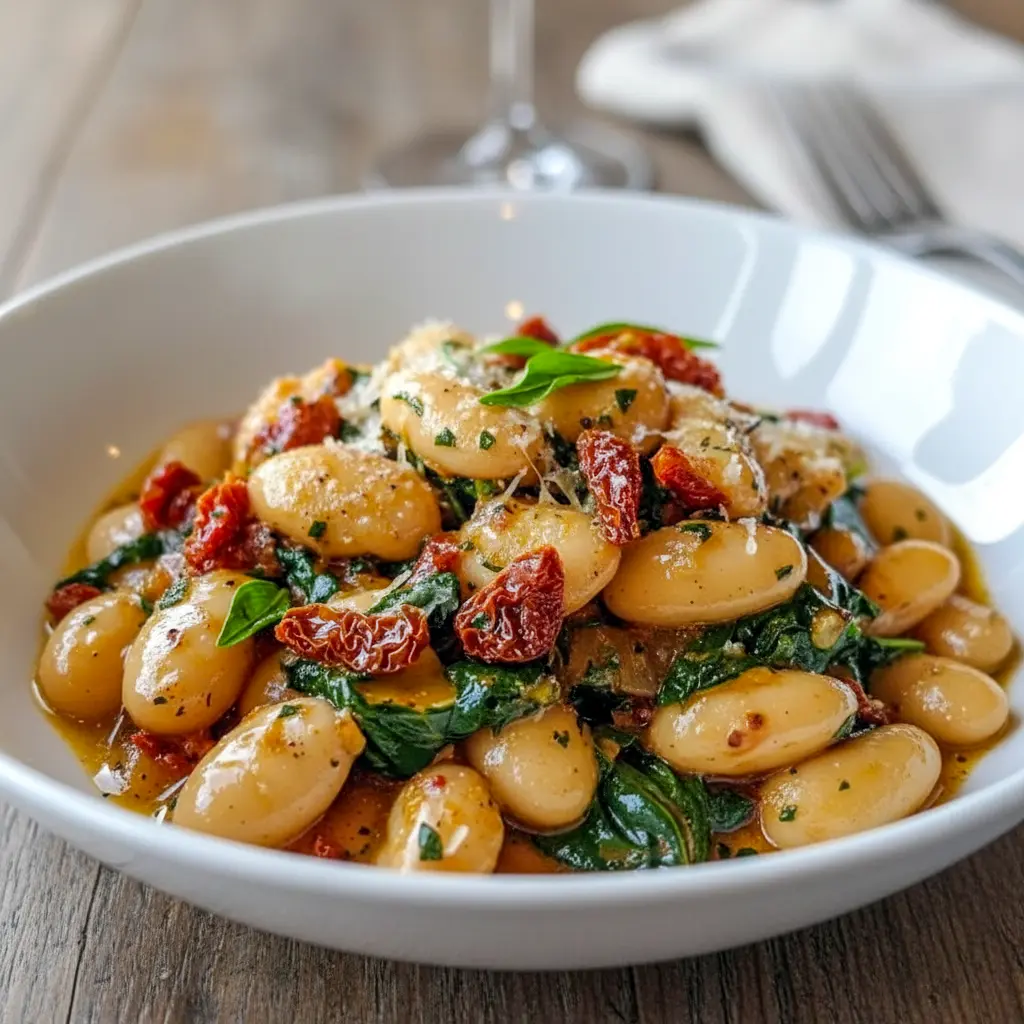 Creamy Tuscan Butter Beans with Spinach and Sun-Dried Tomatoes – Easy ...